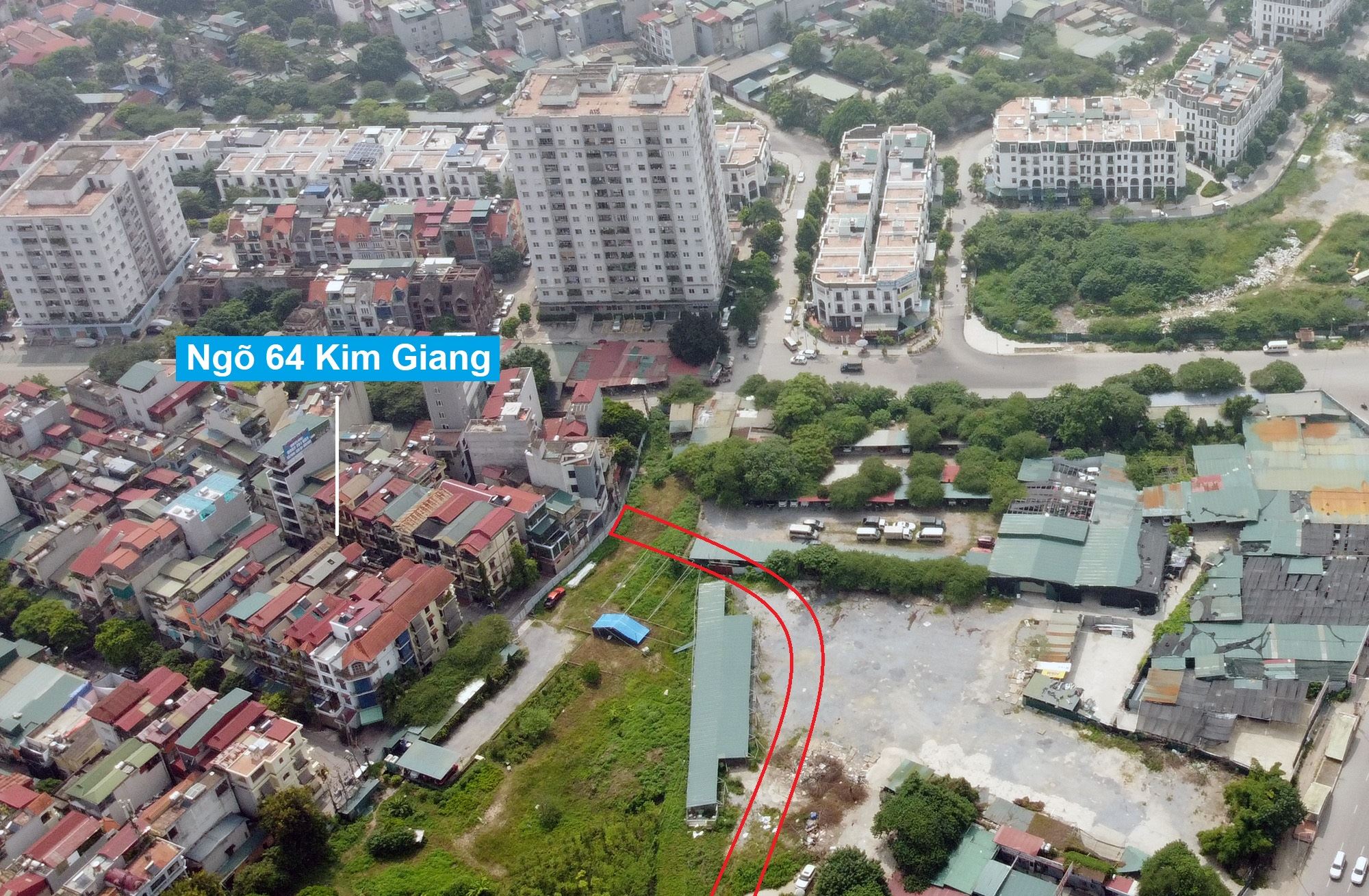 Đường sẽ mở theo quy hoạch ở phường Kim Giang, Thanh Xuân, Hà Nội (phần 2)