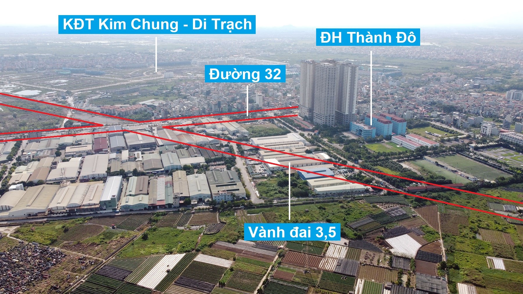 Những Tuyến đường đang Và Sẽ Mở Qua Khu đô Thị Kim Chung - Di Trạch ...