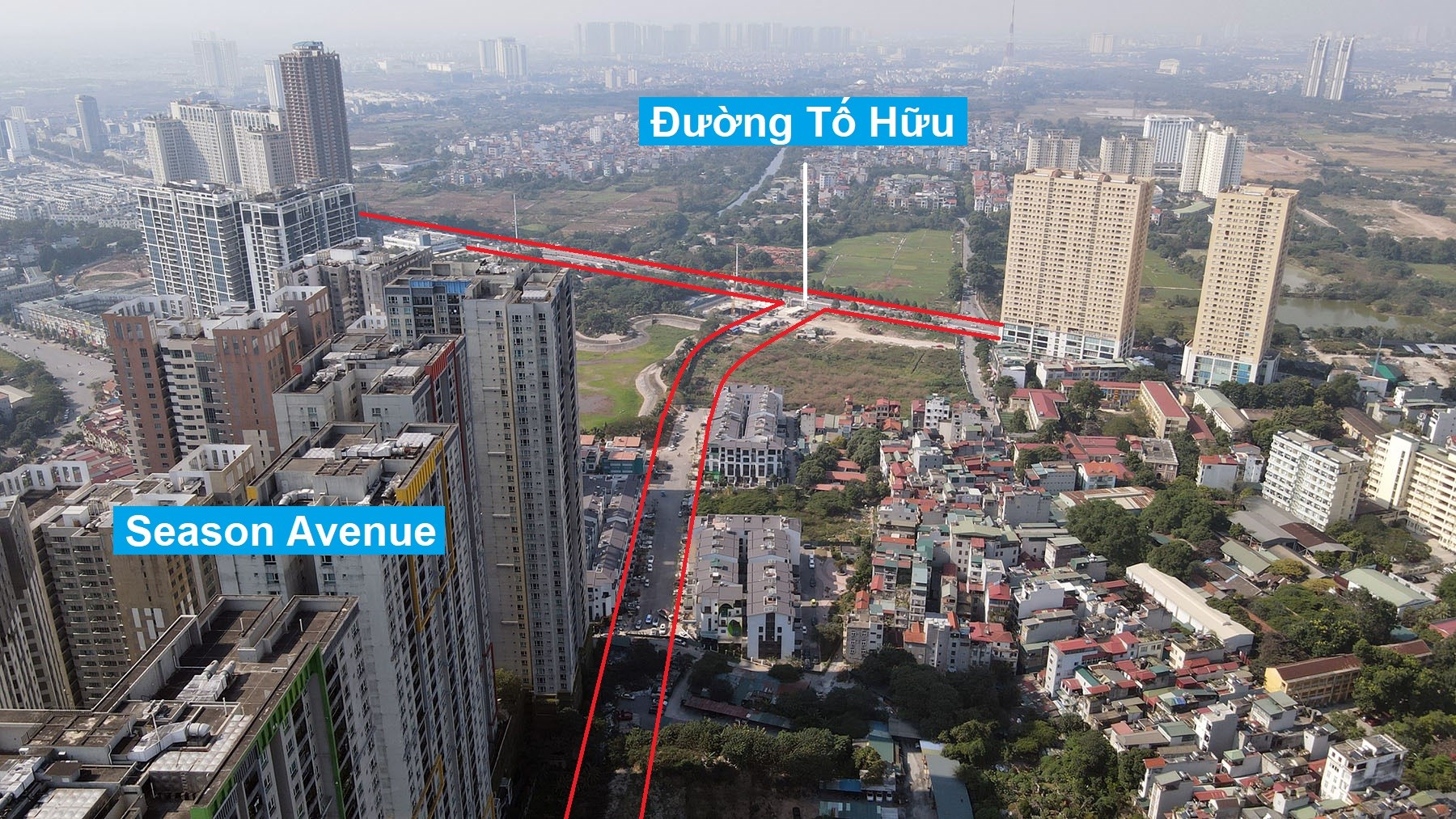 Những tuyến đường đang và sẽ mở qua khu nhà ở Seasons Avenue