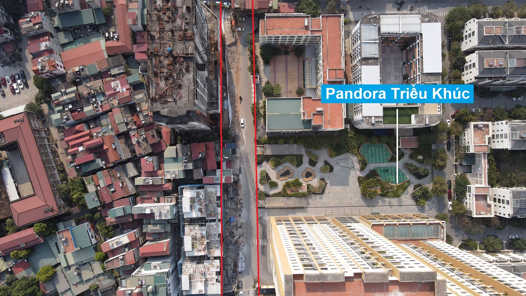 Những tuyến đường đang và sẽ mở qua khu nhà ở Pandora Triều Khúc