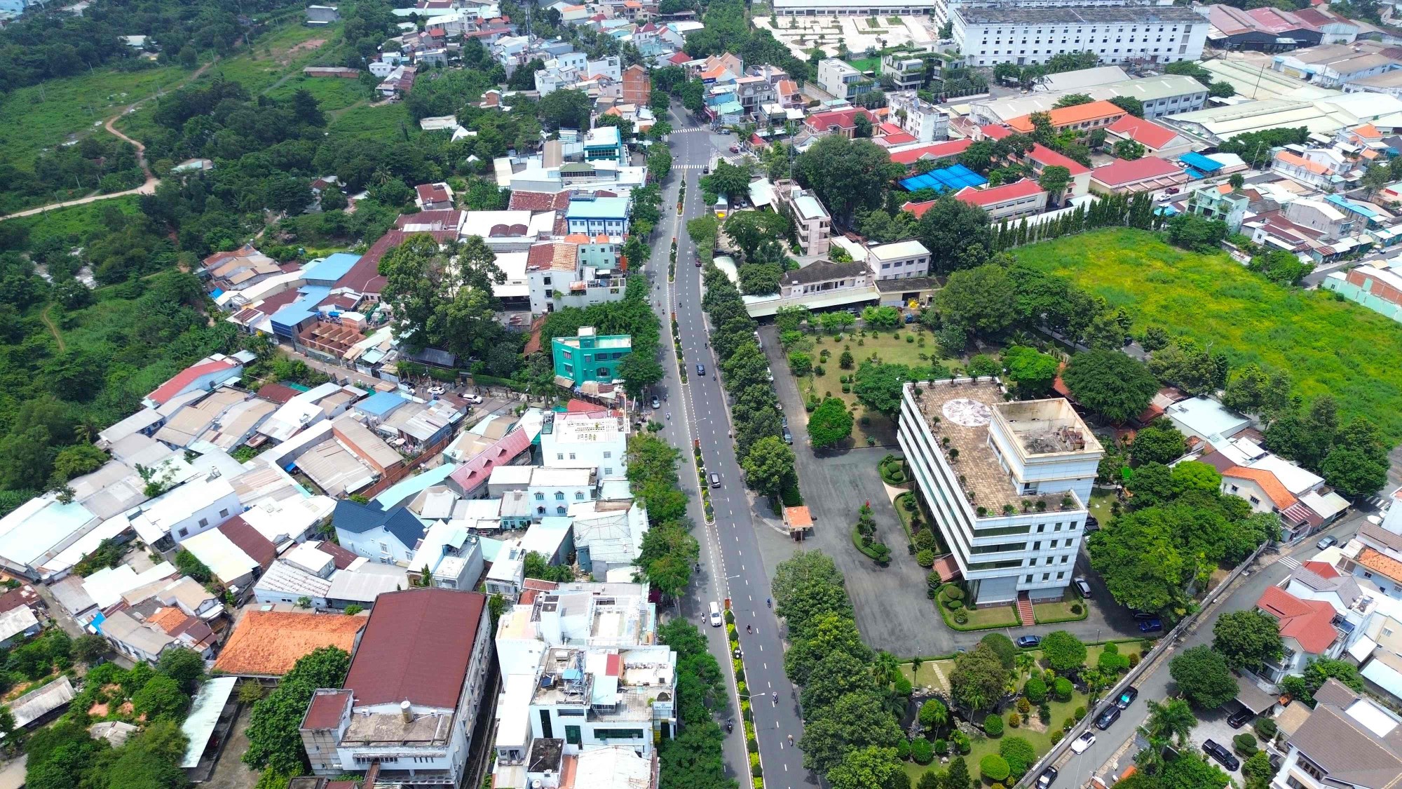 Cận cảnh khu vực sẽ làm hầm chui Chợ Đình trên tuyến quốc lộ 13