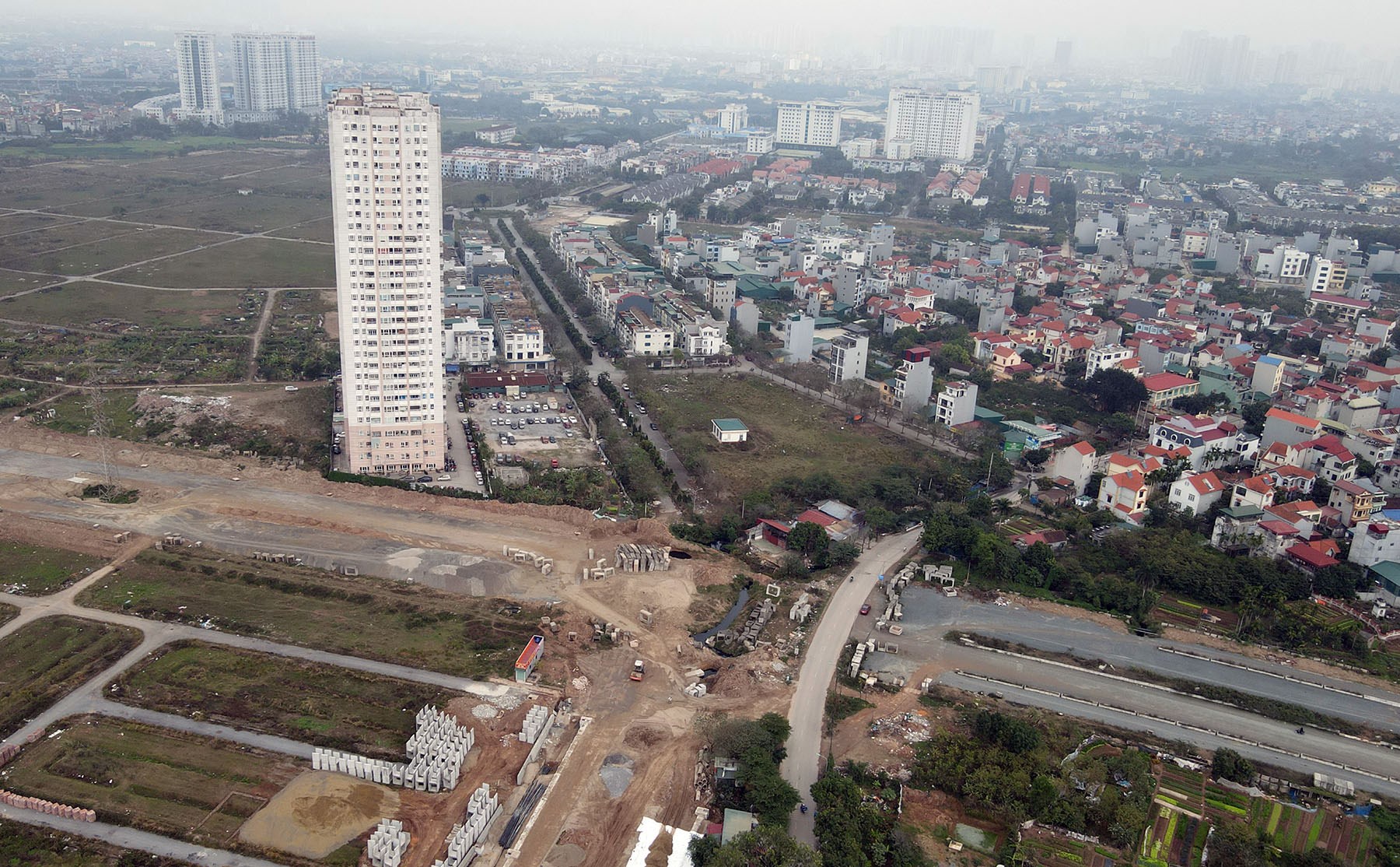 Toàn cảnh Vành đai 3,5 đoạn QL32 - Đại lộ Thăng Long sau 6 năm khởi công