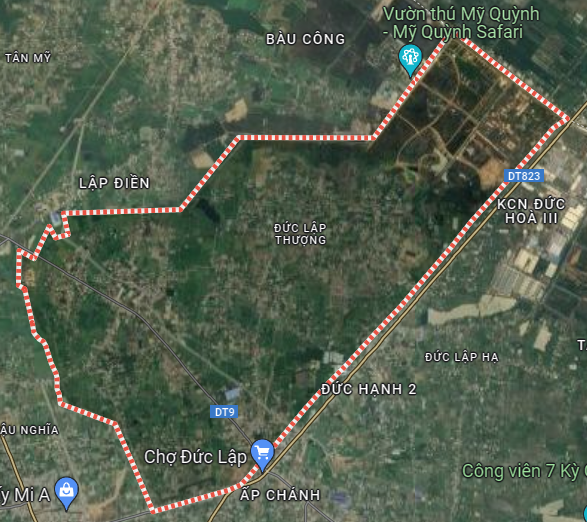 Bản đồ quy hoạch giao thông xã Đức Lập Thượng, huyện Đức Hòa, tỉnh Long ...