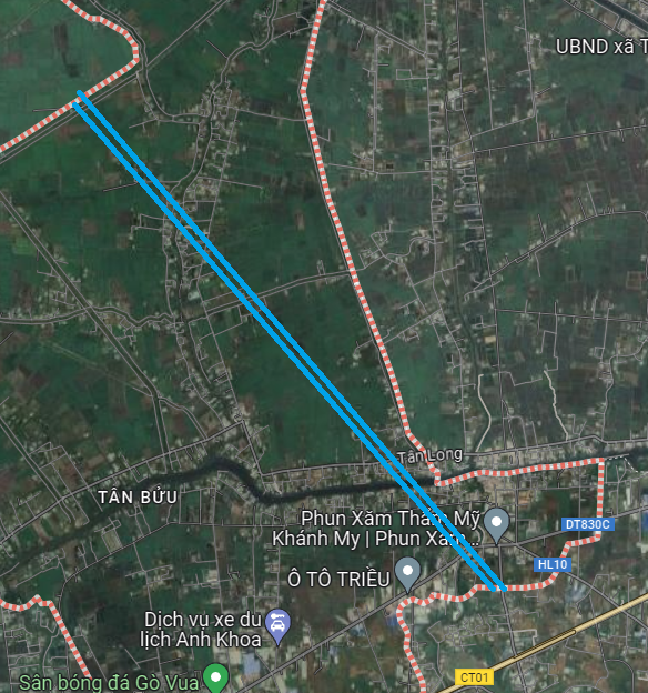 Đường sẽ mở ở xã Tân Bửu, huyện Bến Lức, tỉnh Long An