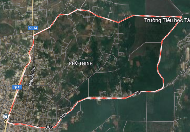 Bản đồ quy hoạch sử dụng đất phường Phú Thịnh, thị xã Bình Long, tỉnh Bình Phước đến năm 2030