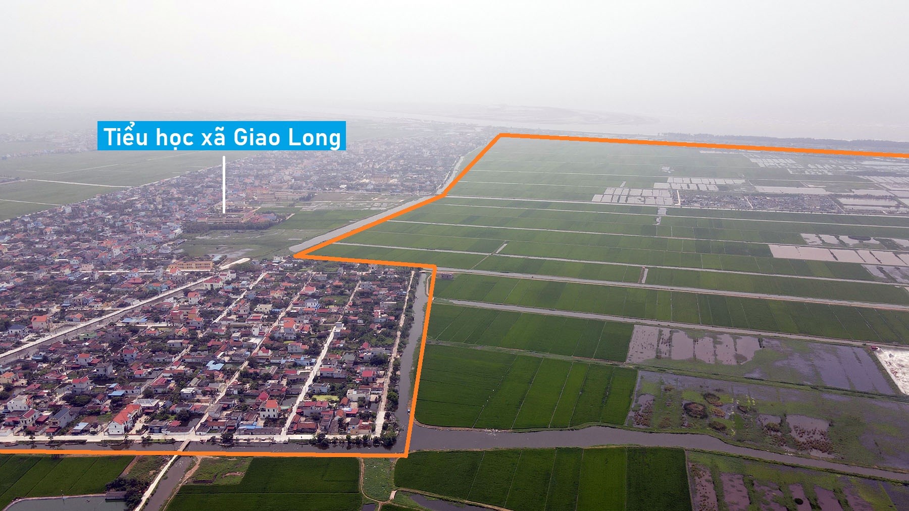 Toàn cảnh vị trí dự kiến quy hoạch KCN Hải Long khoảng 1.100 ha ở Giao ...