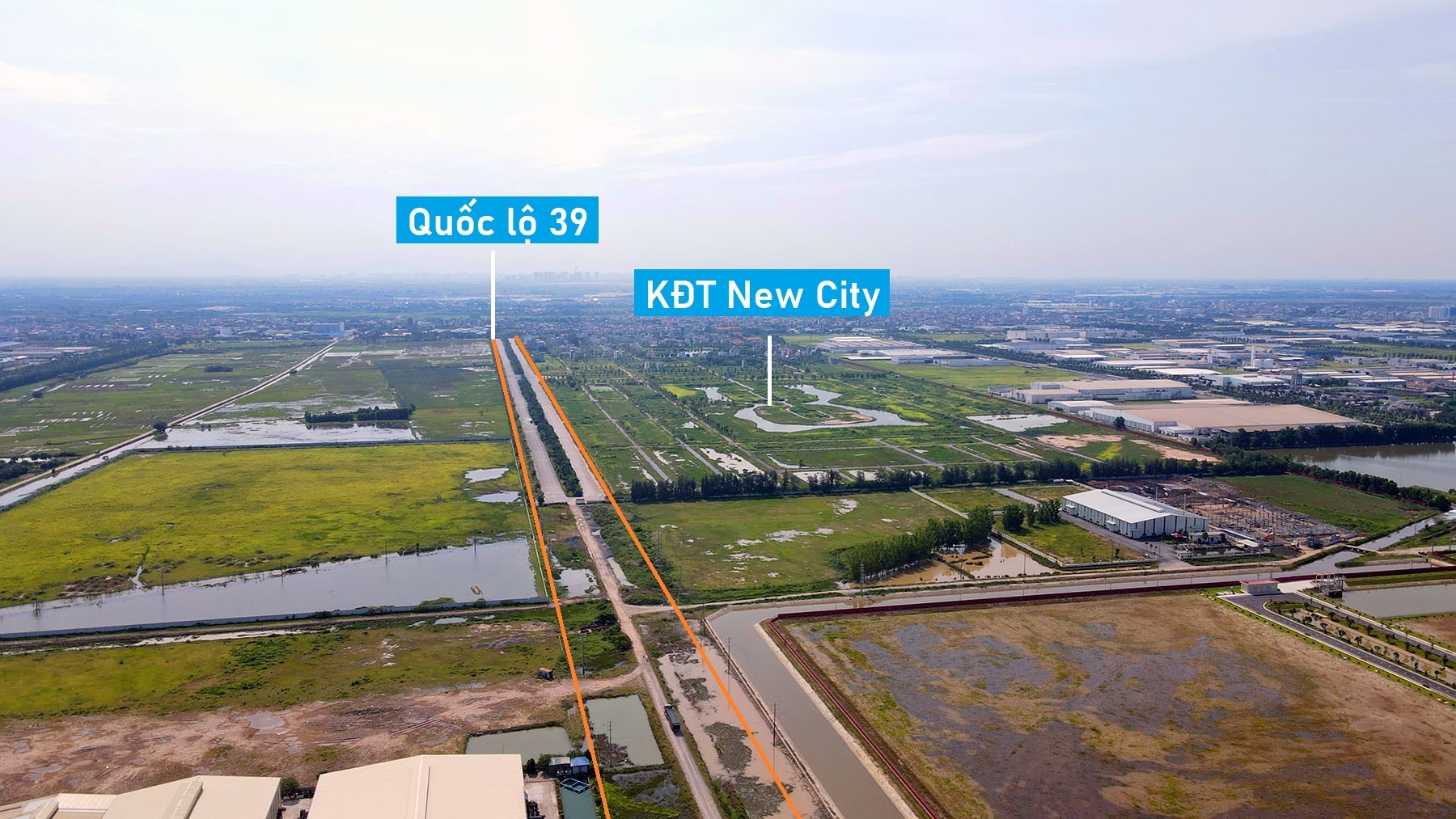 Cận cảnh vị trí sẽ mở tỉnh lộ 382C đi qua nhiều khu công nghiệp, đô thị ...